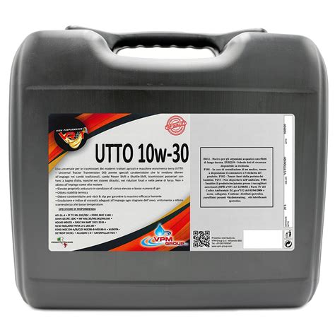 Olio multifunzionale UTTO 10w30 (UNIVERSAL TRACTOR TRASMISSION OIL) mi ...