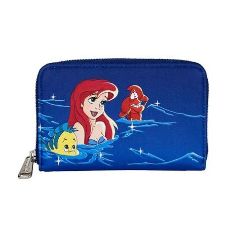 Loungefly Disney Little Mermaid Ariel Fireworks Zip Around Wallet