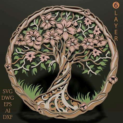 Tree Of Life Multilayer Svg Laser Cut File Layer Construction