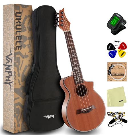 Vanphy Tenor Ukulele For Beginner Hawaiian Ukelele 26 Inch