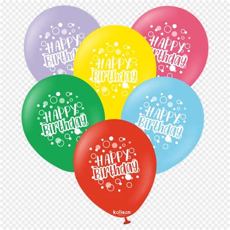 Free Happy Birthday Balloons Png Colorful Party Decorations Png Buddy