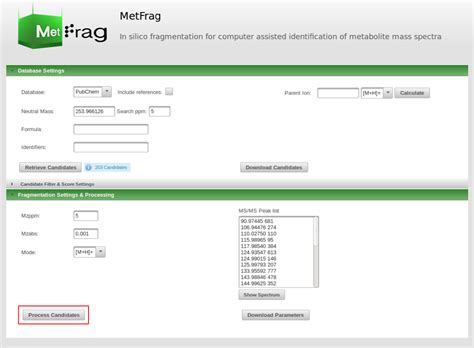 Metfrag Project