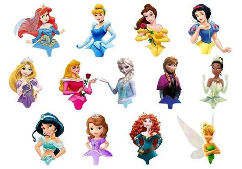 Disney Princess 3d Cupcake Toppers Edible Images 653 Edible Images