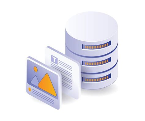 Premium Vector Database Management Maintenance Isometric Illustration