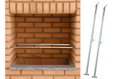 Kit Suportes Churrasqueira Aço Espetos Grelhas A Cm Mercado Livre