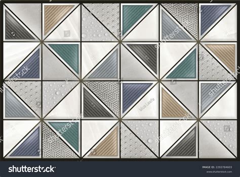 3d Digital Wall Tile Design Geometric Stock Illustration 2293784603 Shutterstock