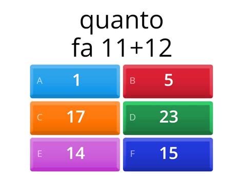 Matematica Quiz