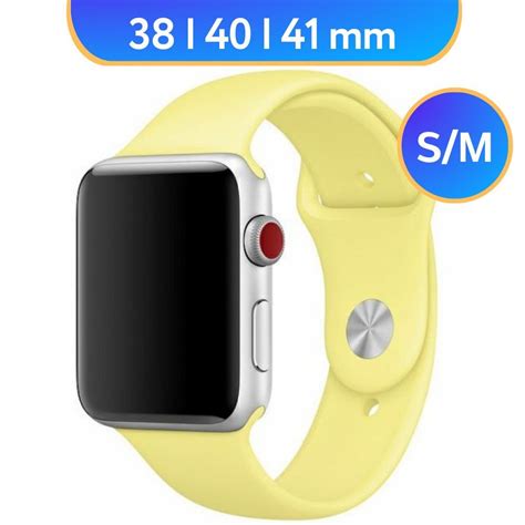 Ремешок для Apple Watch 38/40/41 мм, силиконовый браслет, размер S-M ...