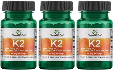 Swanson Natural Vitamin K2 Menaquinone 7 From Natto 50