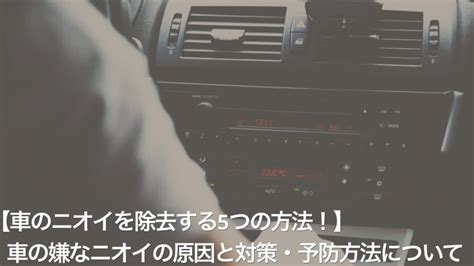 車のニオイを除去する つの方法車の嫌なニオイの原因と対策予防方法について Car Life