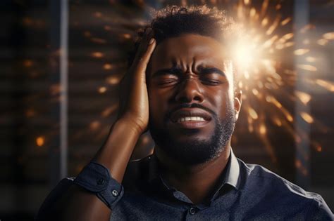 Premium Ai Image Man Experiencing A Tension Headache