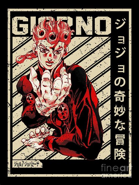 Classic Art Giorno Giovanna Jojos Bizarre Adventure Drawing By Fantasy