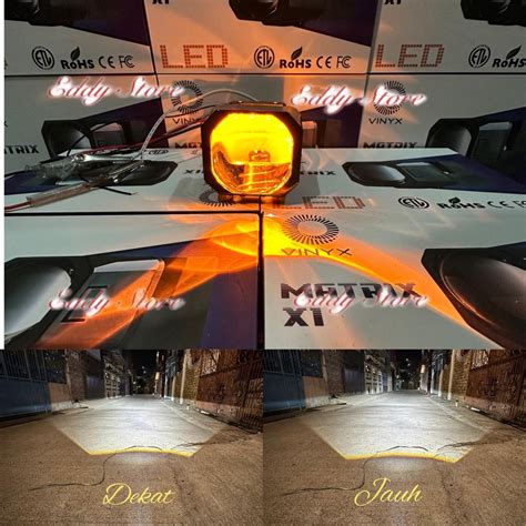 Jual Lampu LED Projector Biled Matrix X1 1 5inc Vinyx Car Plus Devil