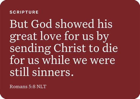 Romans‬ ‭5‬ ‭8‬ ‭nlt‬‬ Romans 5 Scripture Romans
