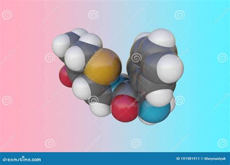 Molecular Structure Of Cephalexin Atoms Are Represented As Spheres