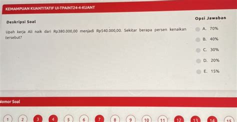 KEMAMPUAN KUANTITATIF UI TPAINT24 4 KUANT StudyX