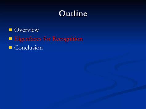 eigenface for face recognition ppt