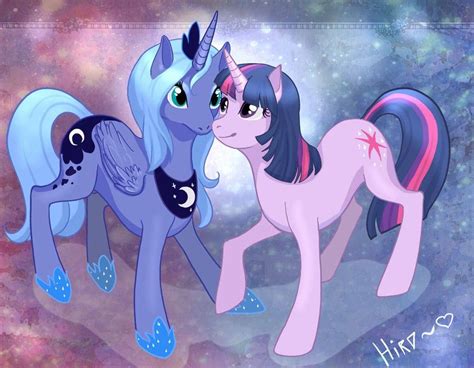 Twilight Sparkle And Princess Luna By Rokitou Princess Luna Twilight