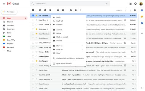 Gmail Gets A Useful Right Click Menu Techcrunch