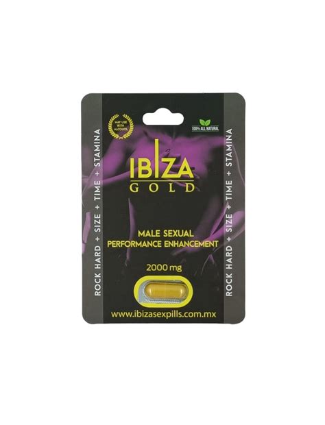 Pastilla Male Sexual Performance Enhancement 2000mg Ibiza Gold Popperbeat