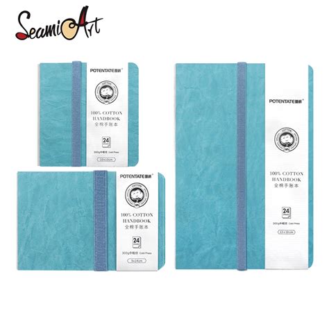 Seamiart Watercolor Journal Drawing Hand Notebook Sketch Pad 100 Cotton 300gsm Cold Press