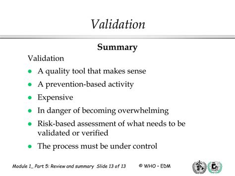 PPT Validation Part Review And Summary PowerPoint Presentation Free Download ID
