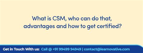 What Is CSM Who Can Do That Advantages And How To Get Certified