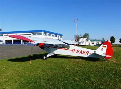 Piper PA Super Cub D EAER Flugplatz Gera EDAJ Flugzeug Bild De
