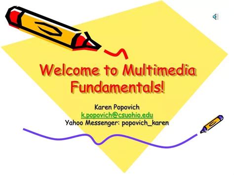 ppt welcome to multimedia fundamentals powerpoint presentation free