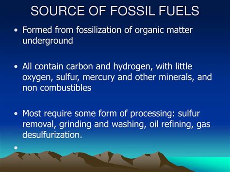 PPT FOSSIL FUELS AND FOSSIL ENERGY PowerPoint Presentation Free Download ID