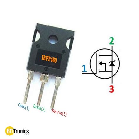 IRFP460 20A 500 ν N Channel Power MOSFET Transistor TO 247 New Lon0167