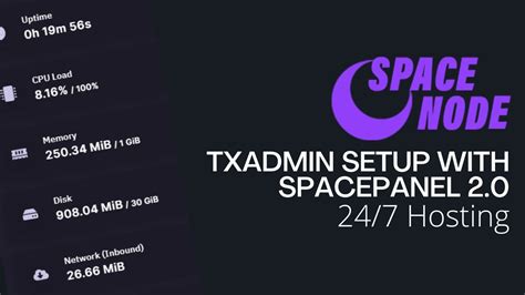 Setup TxAdmin On SpacePanel YouTube