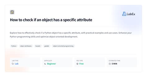 How To Check If An Object Has A Specific Attribute Labex