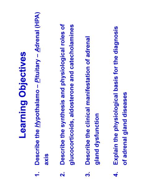 Endocrinology Lesson 3 Adrenal Hormones 2 Describe The Synthesis And