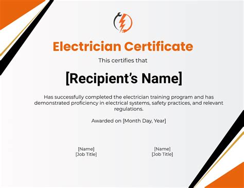 Electrician Certificate Sample Part P Certificate What Is It Cost
