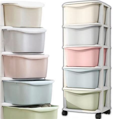 Пластиковий комод органайзер для іграшок на колесах Купити в Волинської області в магазині