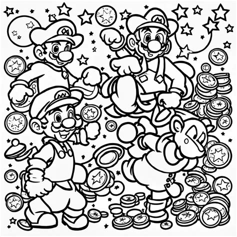 Super Mario 64 18 Desenhos Para Imprimir E Colorir