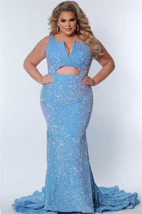 Purple Passion Sydneys Closet Jk2301 Long Plus Size Formal Prom Dress
