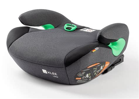 Детское автокресло бустер KLEE BERG I-SIZE с изофикс Carbon Black ...