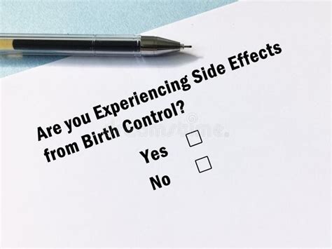 Birth Control Side Effects Stock Illustrations 67 Birth Control Side