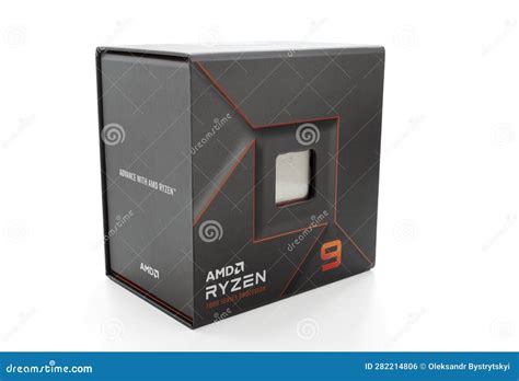 A Close Up Of An Amd Ryzen 9 7900x Processor In A Packaging Box