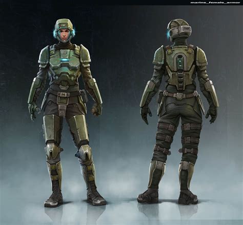 Marine Star Citizen Sci Fi Armor Sci Fi Concept Art
