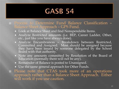 PPT GASB 54 PowerPoint Presentation Free Download ID 2138279