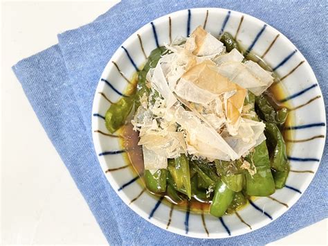 【5分で作る簡単副菜】材料はピーマンだけ！お弁当にピッタリ！ささっと作れるピーマンレシピ