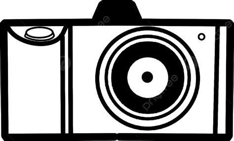 흑백 일러스트 라인 카메라 클립 아트 검은 단순한 카메라 Png 일러스트 및 Psd 이미지 무료 다운로드 Pngtree