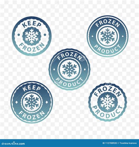 Keep Frozen Frozen Food Frozen Product Packaging Label Sticker