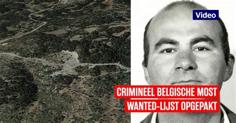 Crimineel Belgische Most Wanted Lijst Opgepakt