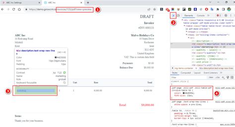 Css Styling Pdf Invoices Grow Crm A Self Hosted Crm And Project