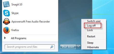 Comprehensive Ways To Log Off Windows Windows 7 Windows Vista And Windows 8 Included