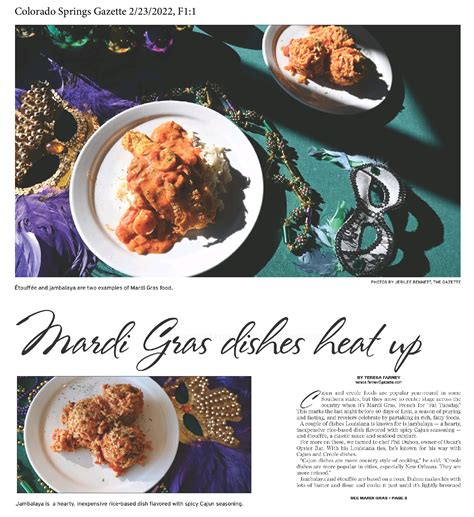 Mardi Gras Dishes Heat Up Ppld Digital Collections